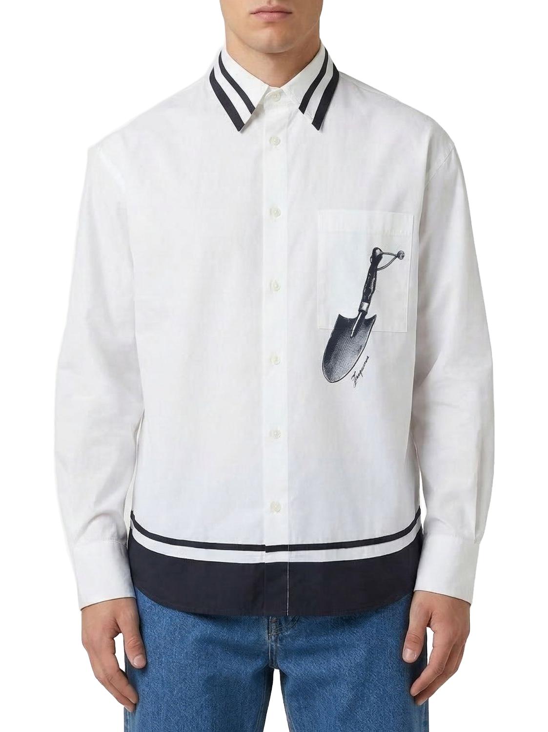 JACQUEMUS cotton shirt with graphic print